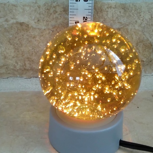 IKEA | Accents | Decorative Light With Gold Glass Orb Vintage | Poshmark